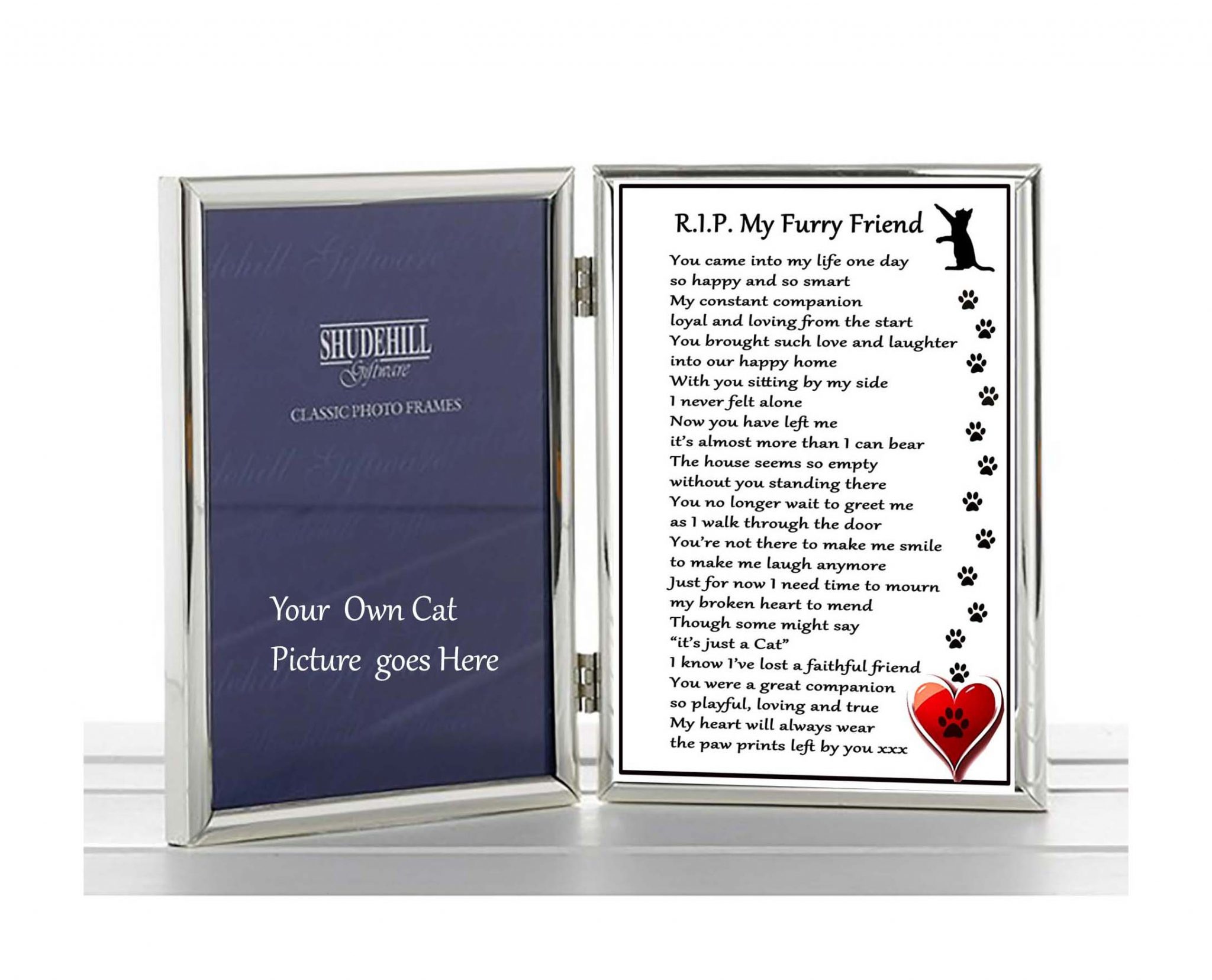 CAT Bereavement Shudehill Twin Folding 6″ x 4″ with RIP Verse – RIP My ...
