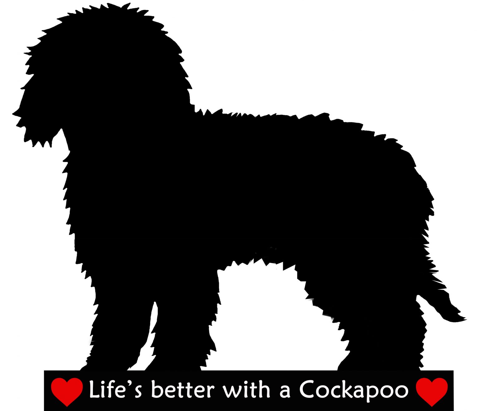 Cockapoo Dog Gift – Dry Wipe Flexible Magnetic Blackboard with Magnetic ...
